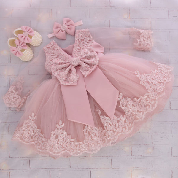 Ruby Shay Infant Dress - Blush – RUBYBELLEBABY