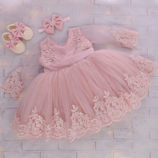 Ruby Shay Infant Dress - Blush – RUBYBELLEBABY